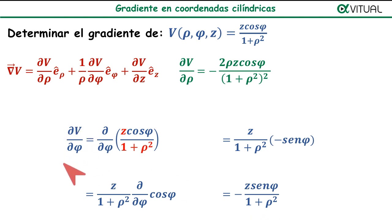Gradiente en coordenadas cilíndricas 1 - YouTube