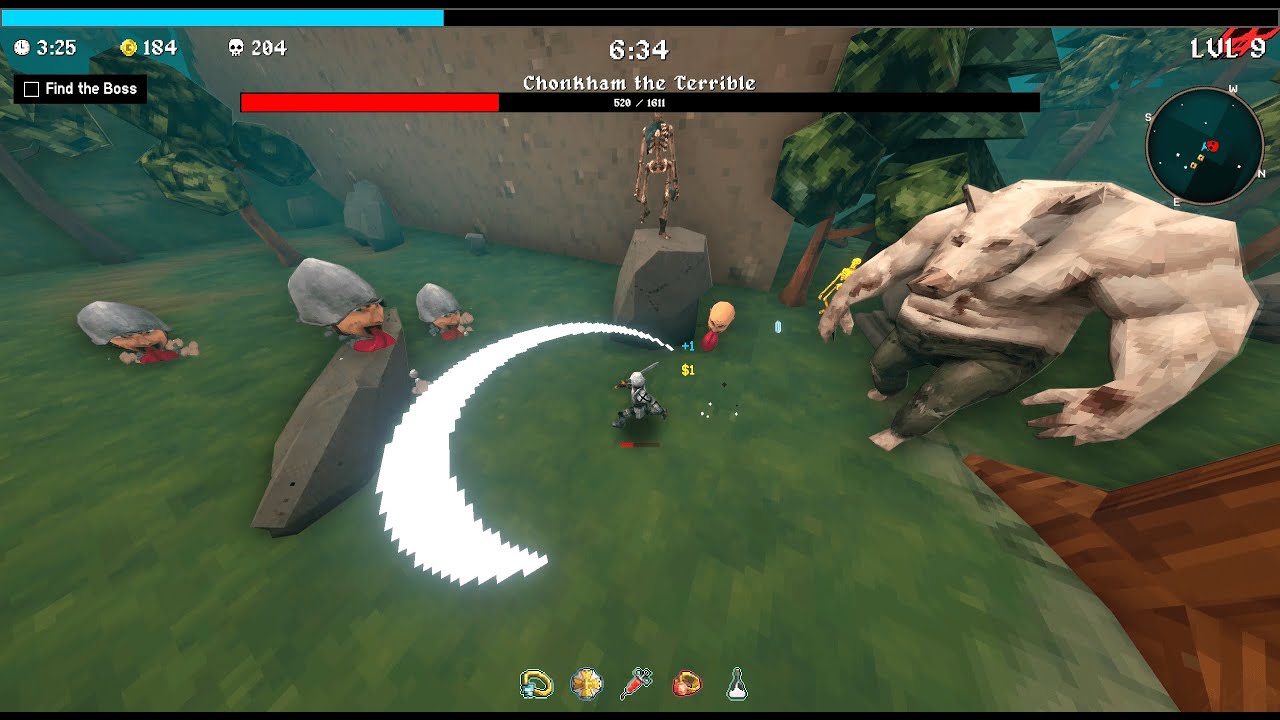 Megabonk survivor through endless waves of enemies - YouTube