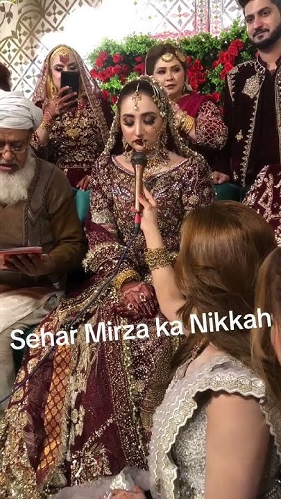 sehar mirza ka nikkha , sehar mirza wedding #vlog#trending - YouTube