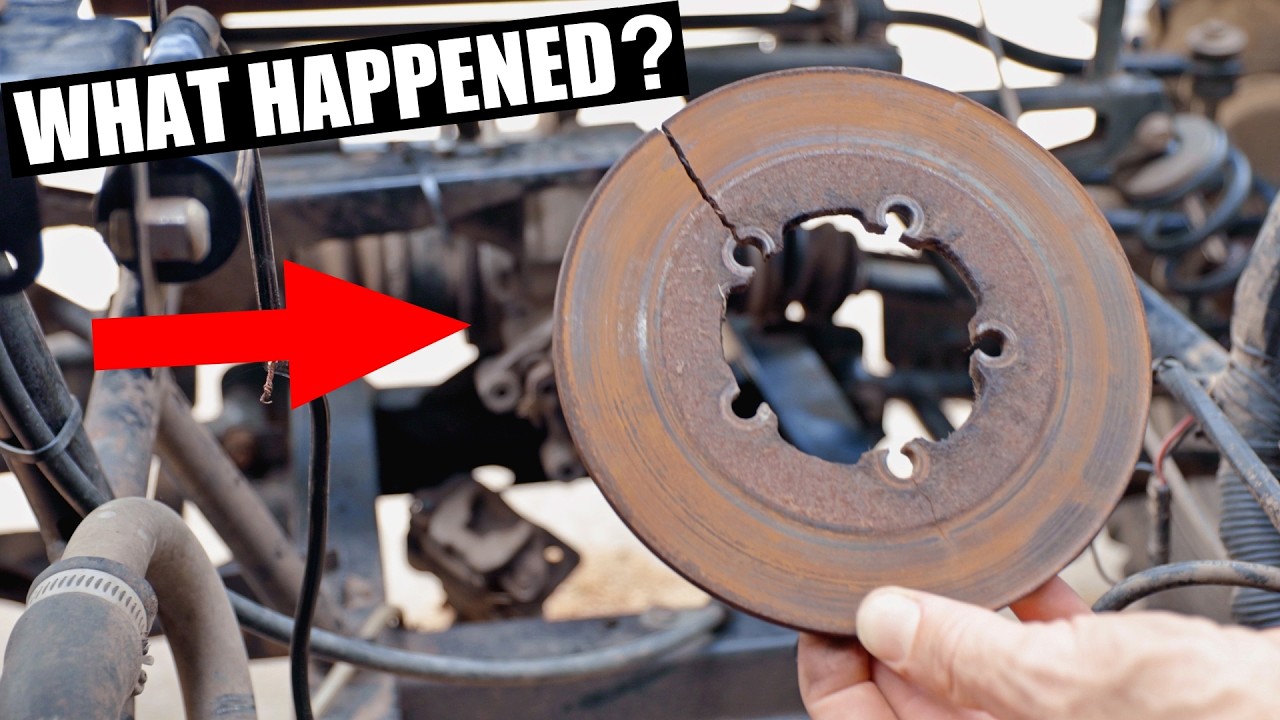 How To Replace Your Cracked Brake Rotor - YouTube