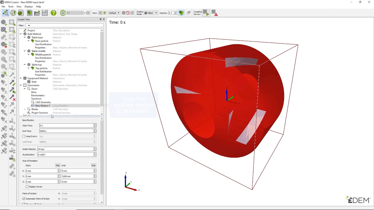 Mixing in Tablet Coater with Altair EDEM - YouTube