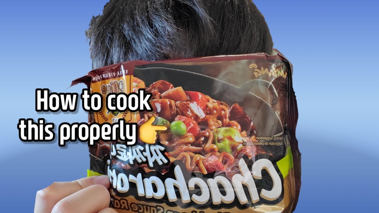Korean teaching you how to cook a Korean Chacharoni (or chapagetti ...