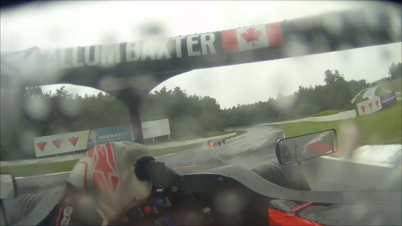 Callum Baxter dodging raindrops at CTMP 💦🏎️💦 - YouTube