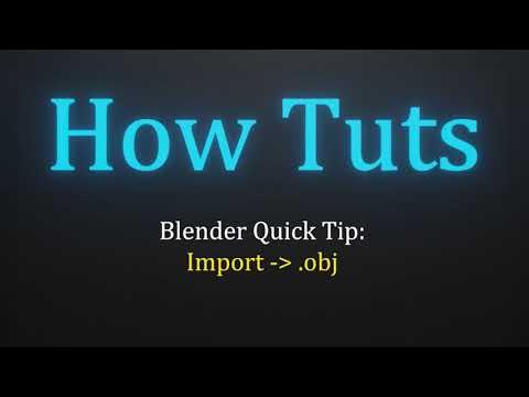 Import obj File Into Blender - YouTube