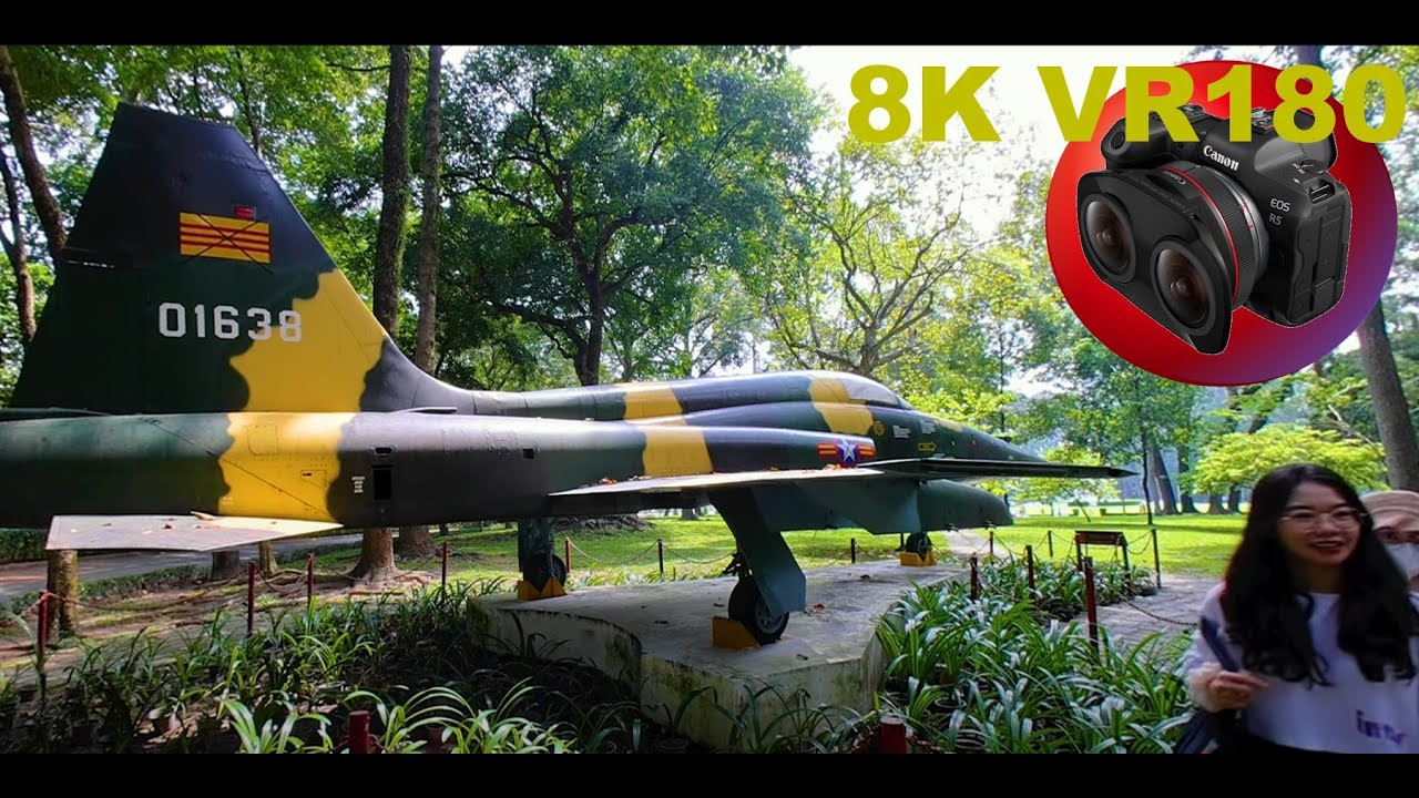 VIETNAM JET FIGHTER at The Independence Palace Ho chi Minh 8K 4K VR180 3D (Travel Videos ASMR ...