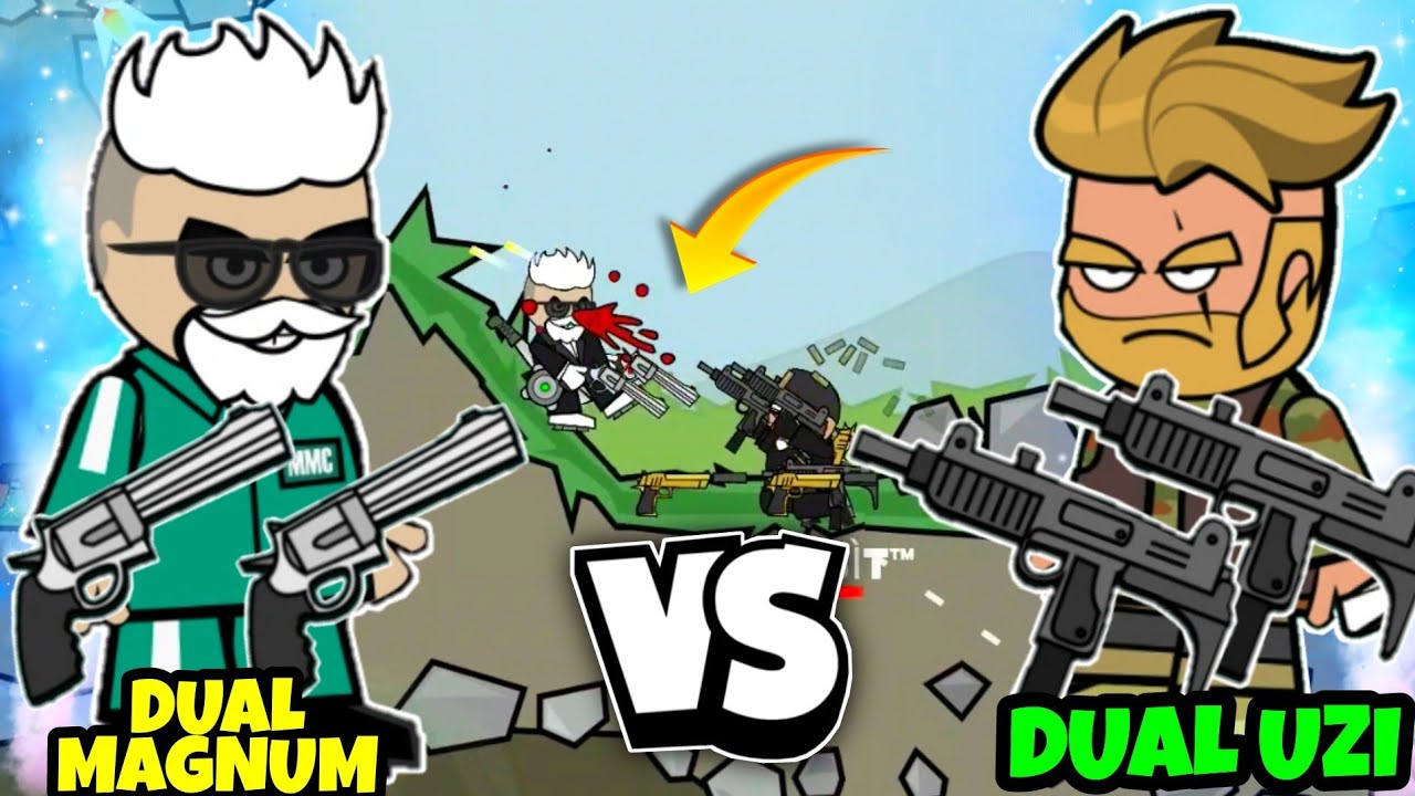 Dual Magnum Vs Dual Uzi | Mini Militia Funny Gameplay 🤣 - YouTube