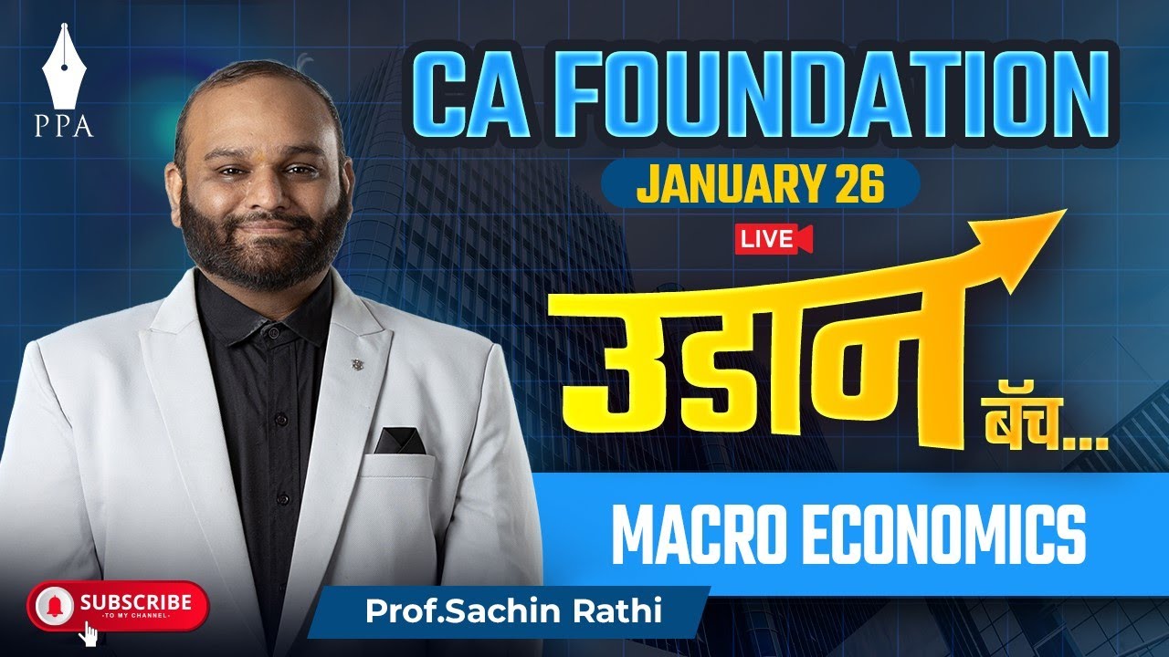 CA Foundation January 26: Macro Economics: Chapter 10 The Indian ...