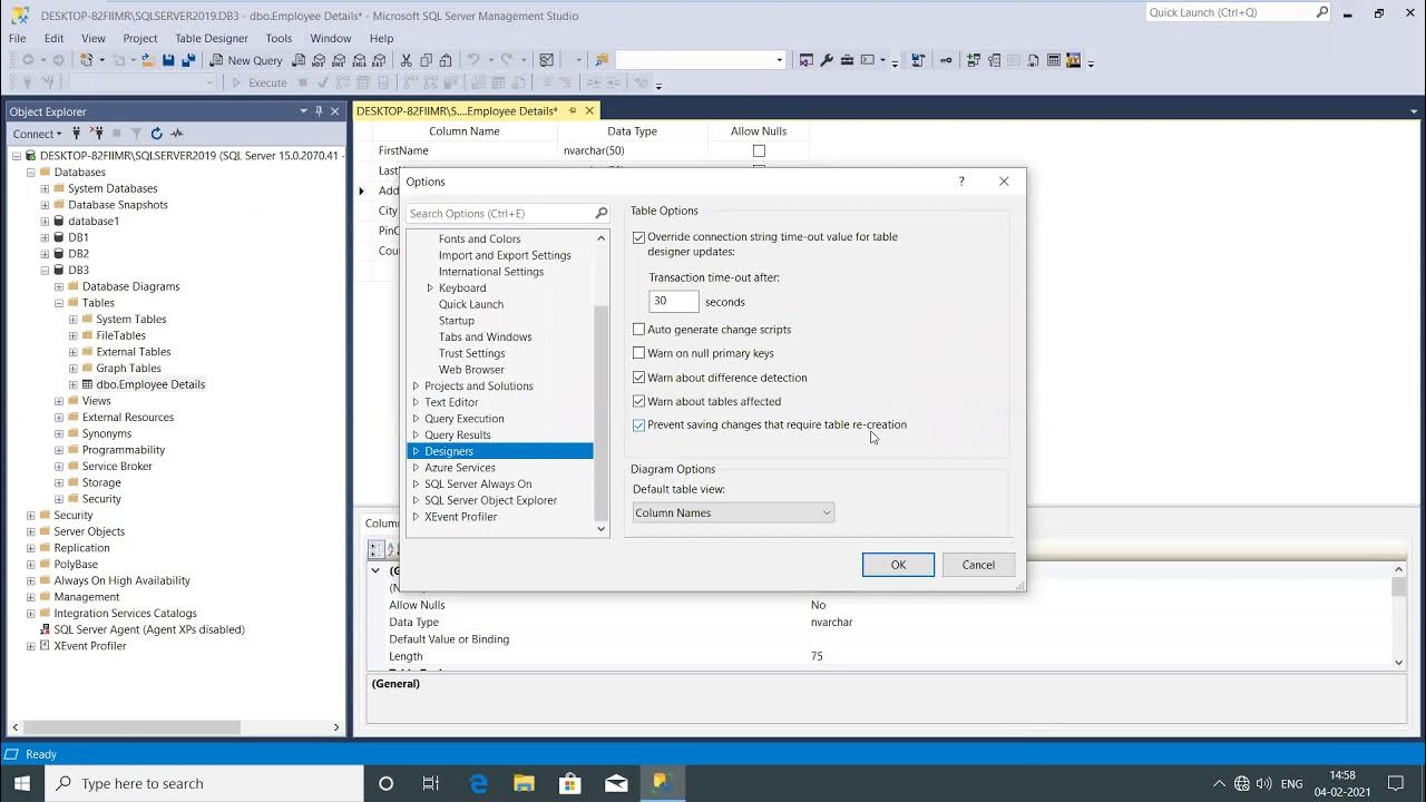 Edit Table And Add Records In The Table In Sql Server 2019 Session 10 Netexpertz Youtube