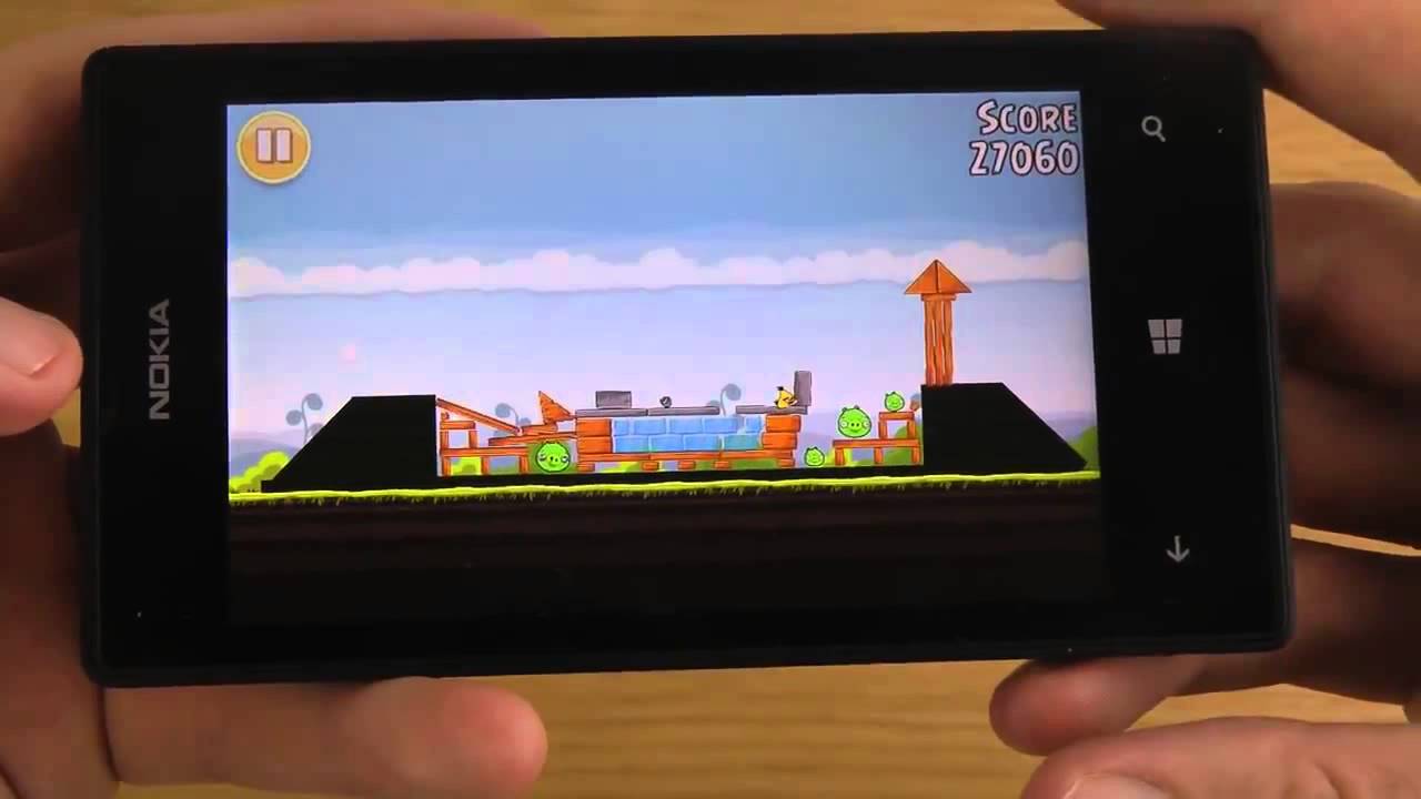 Angry Birds Nokia Lumia 520 Windows Phone 8 Gameplay Review - YouTube