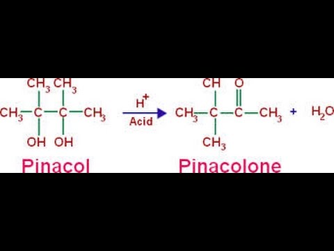 Pinacol Pinacolone rearrangement - YouTube