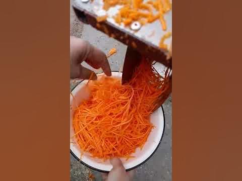 Шинковка для моркови по корейски - YouTube