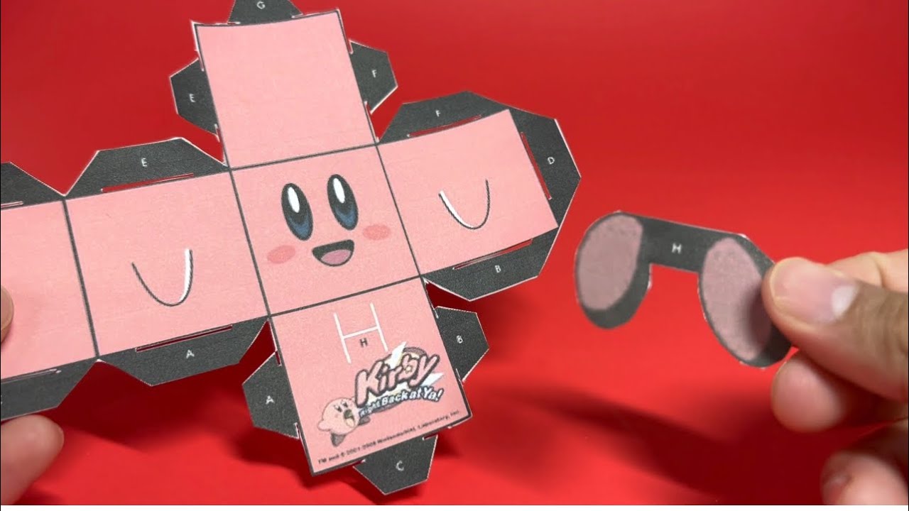 MAKING KIRBY OUT OF PAPER!!(cube craft) - YouTube
