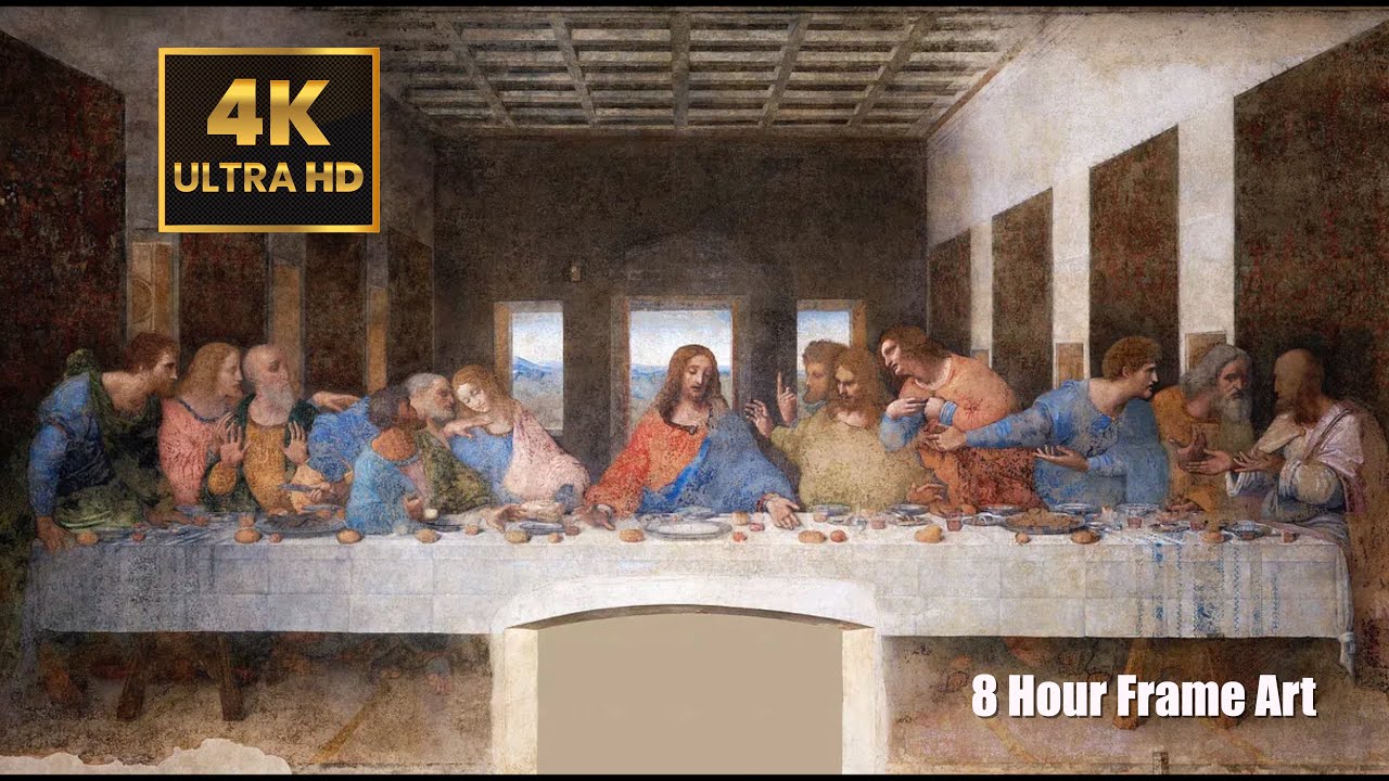 Experience Leonardo da Vinci's Last Supper in Stunning 4K Frame Art ...