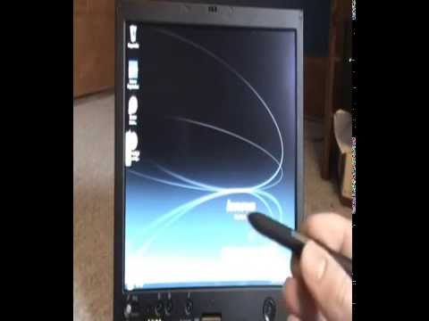 Lenovo Thinkpad X61 Tablet: Unboxing and initial startup