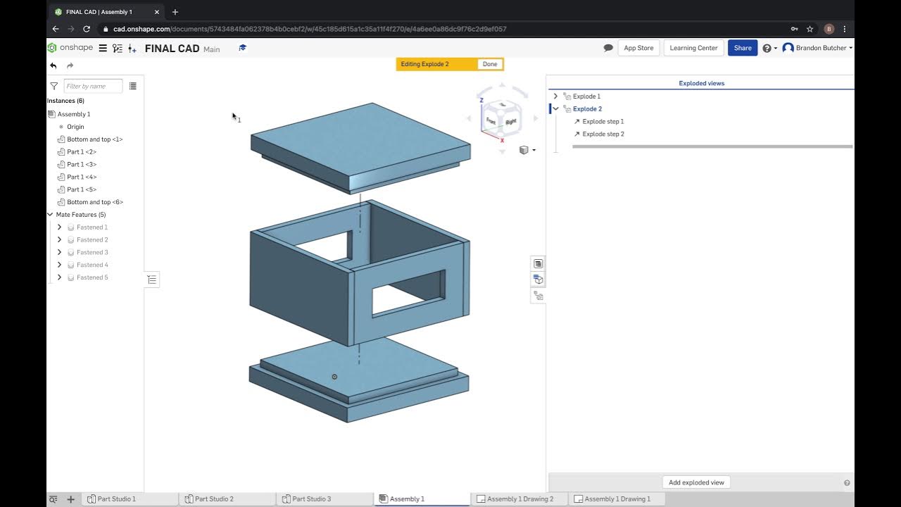 Creating BOM and exploded views in Onshape - YouTube