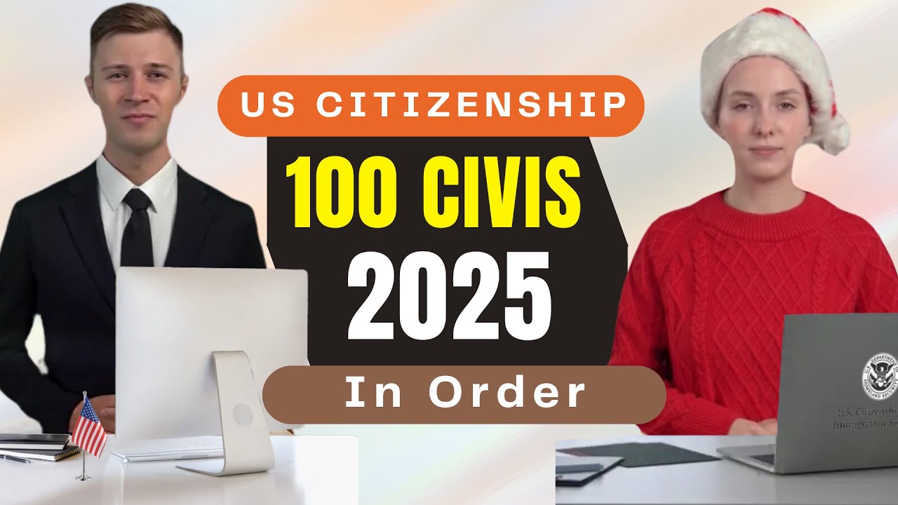 New!!! 2025 USCIS 100 civics questions and answers in Order for US ...