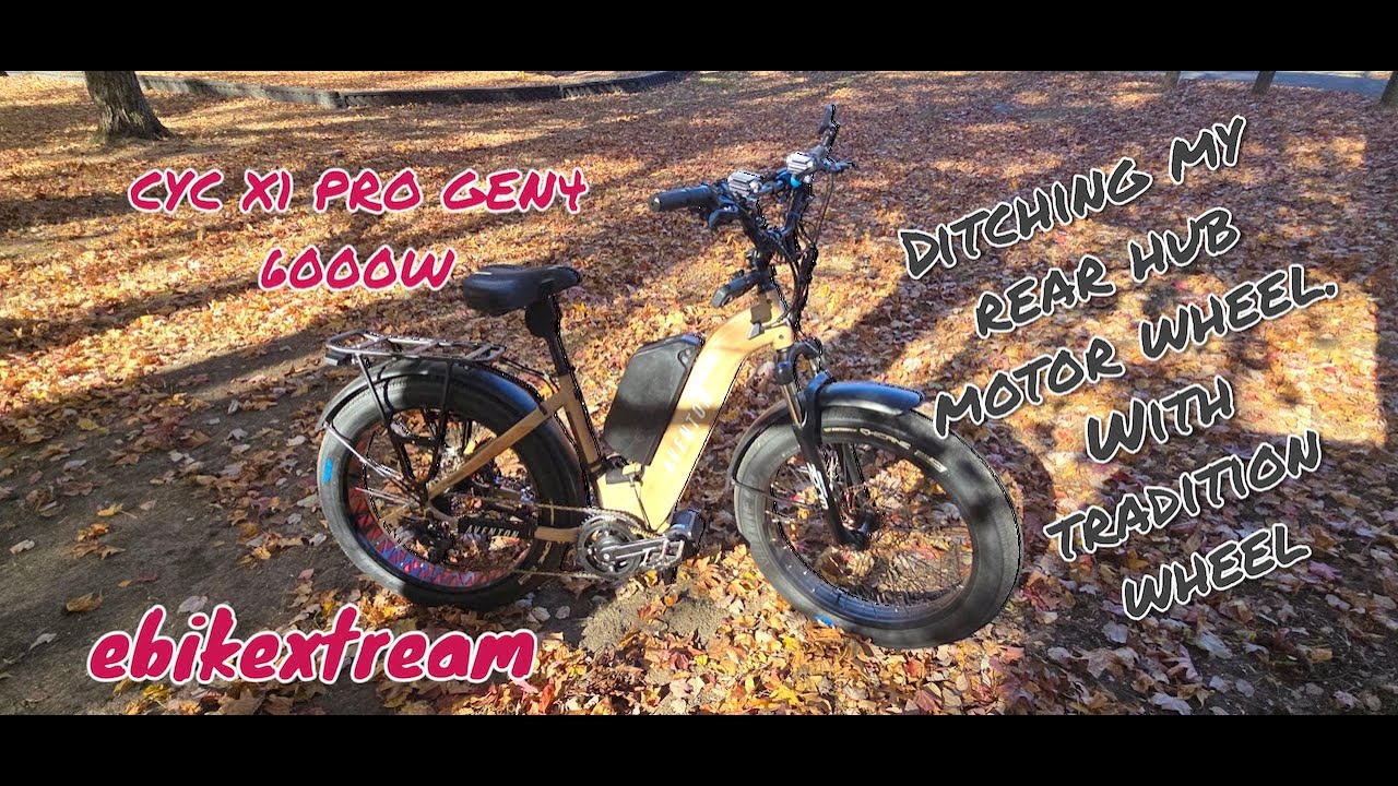 Upgrading My eBike, powered by a CYC Motor, with Traditional wheels for ...