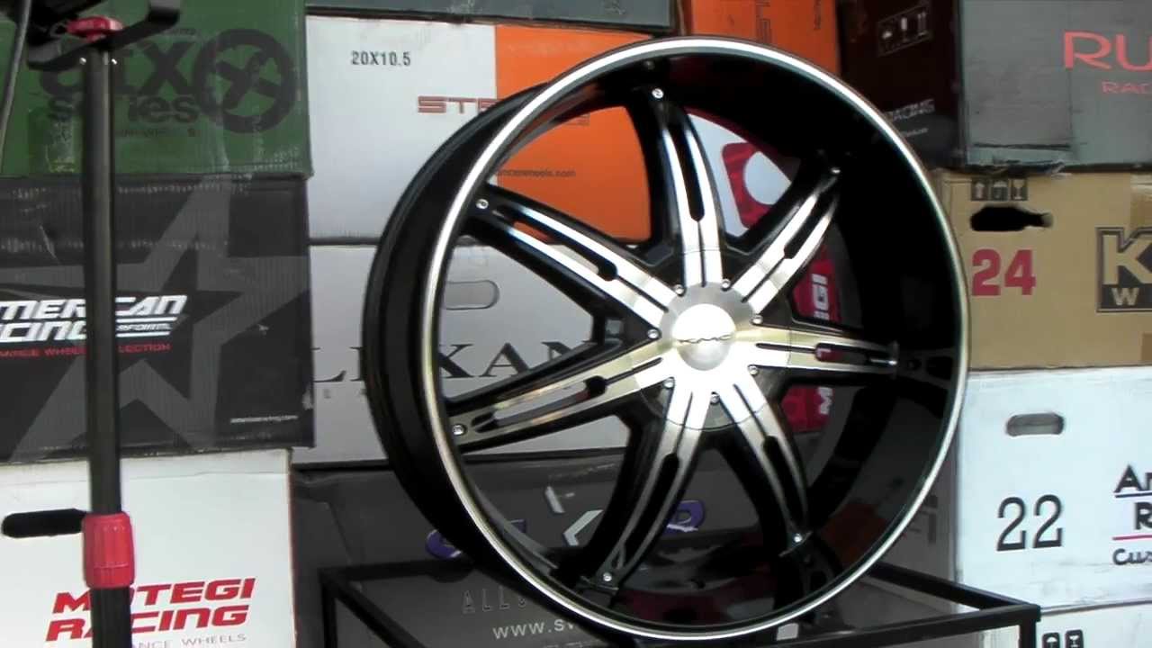www.DUBSandTIRES.com KMC Wheels 24 Inch Surge KM665 665 Black Machine ...