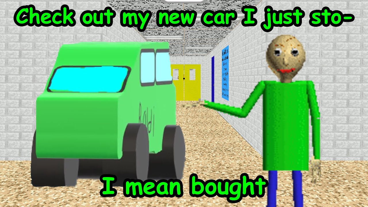 Baldi Commits Grand Theft Auto - YouTube