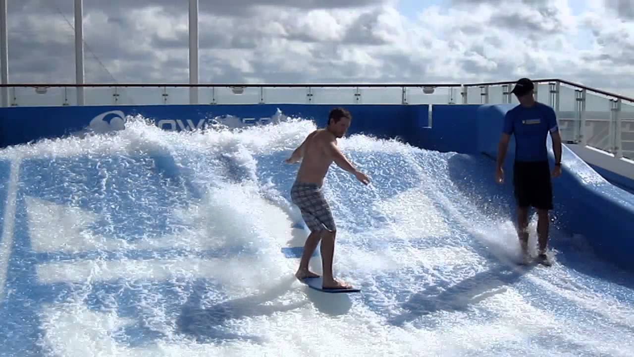 Oasis- FlowRider Surf Simulation - YouTube