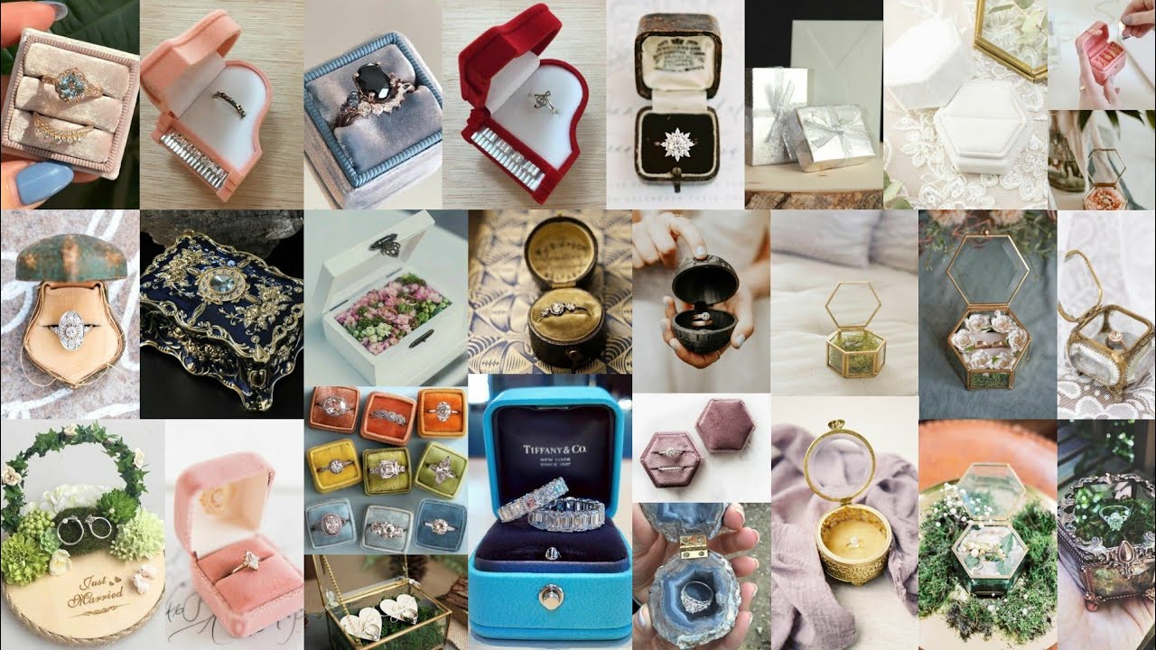 Ring boxes /beautiful and very nice rings box - YouTube