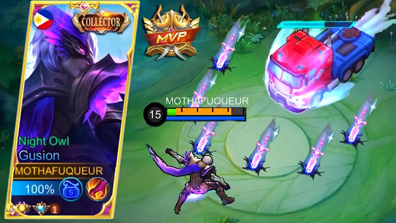 GUSION COLLECTOR SKIN [FULL GAMEPLAY] (no cut) ROAD TO MYTHICAL GLORY ...