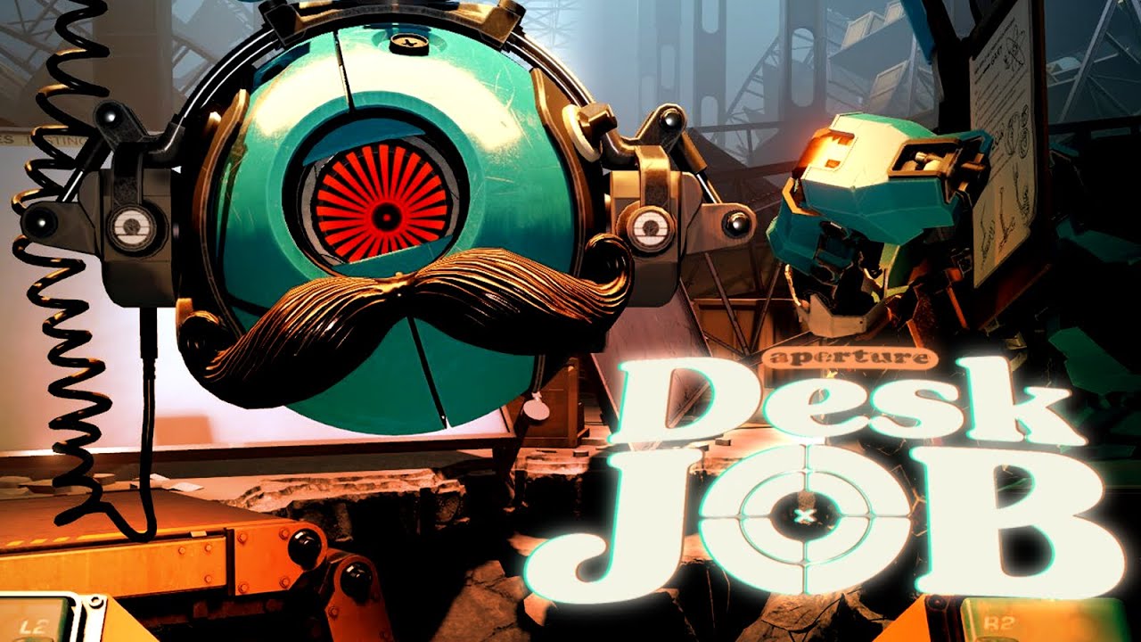 ESTE ROBOT ME QUIERE ARRUINAR! -Aperture Desk Job full gameplay - YouTube