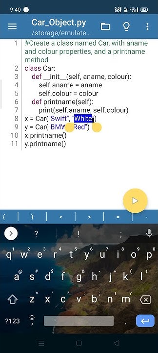 create object of Car Class #python #shorts #learningpython #arkanprogrammer - YouTube
