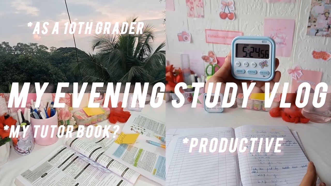 My evening study routine/5:30 pm study vlog / how i study in evening ...