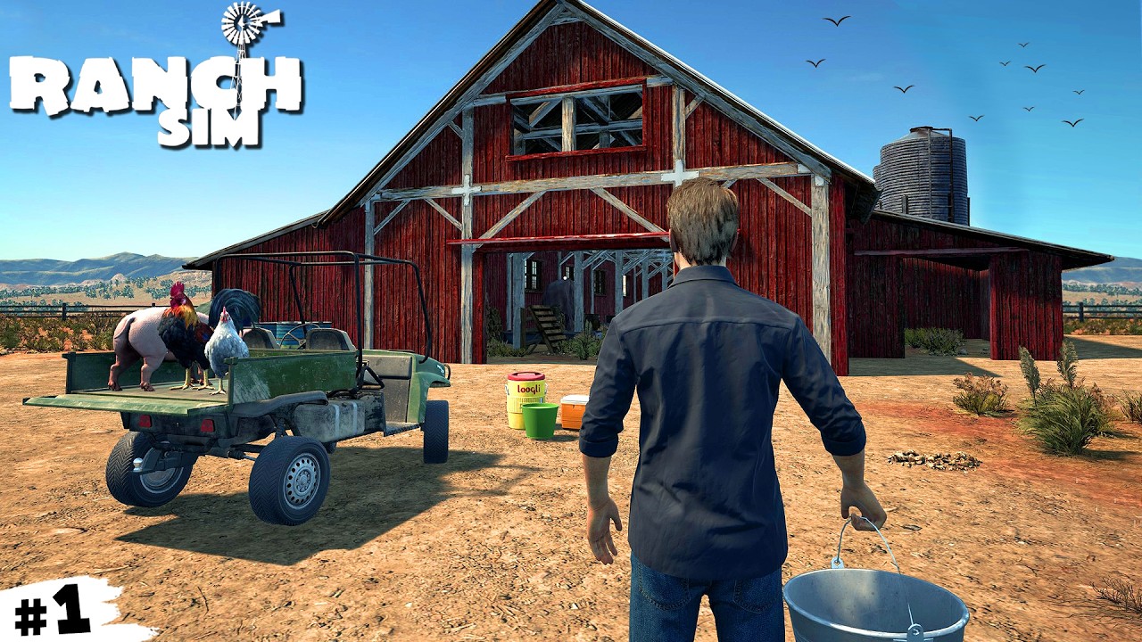 MY 1ST DAY IN RANCH SIMULATOR NEW UPDATE 😍 | RANCH SIMULATOR TECHNO ...