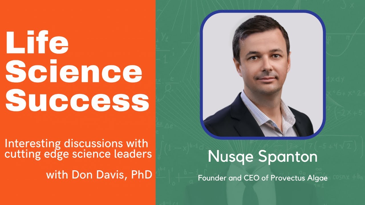 Nusqe Spanton - Founder and CEO of Provectus Algae - YouTube