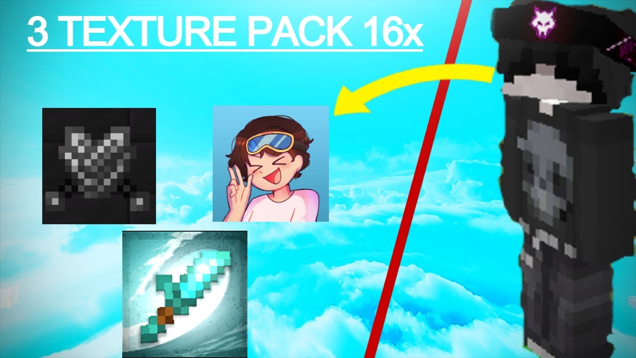 Los 3 Mejores Texture Packs 16x - FPS Boost (1.8.9 Bedwars/PvP 16x ...