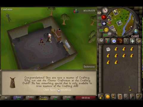 OSRS 99 Crafting levelup - YouTube