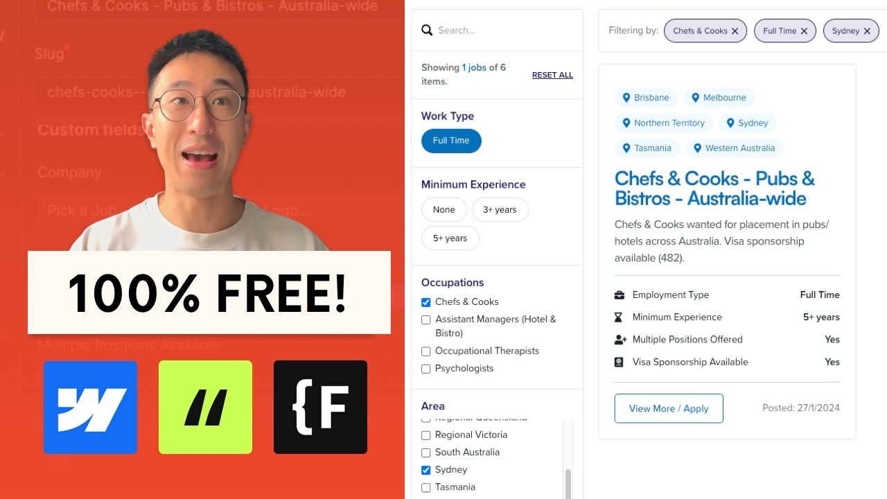 How to Add a CMS Filter + Live Search in Webflow (No Code, Finsweet) - YouTube