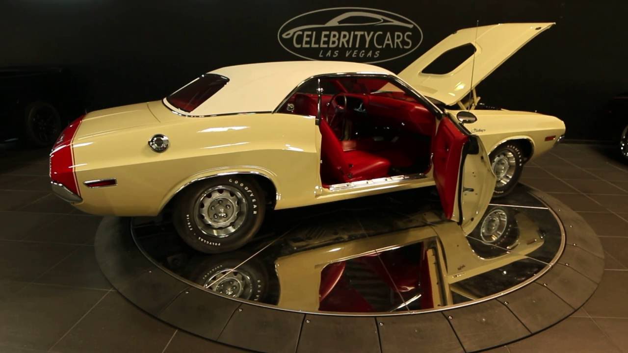 1970 Dodge Challenger CREAM DREAM At Celebrity Cars Las Vegas - YouTube