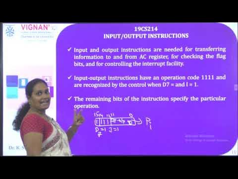 UNIT 3 SESSION 8 INPUT OUTPUT INSTRUCTIONS AND INTERRUPT - YouTube