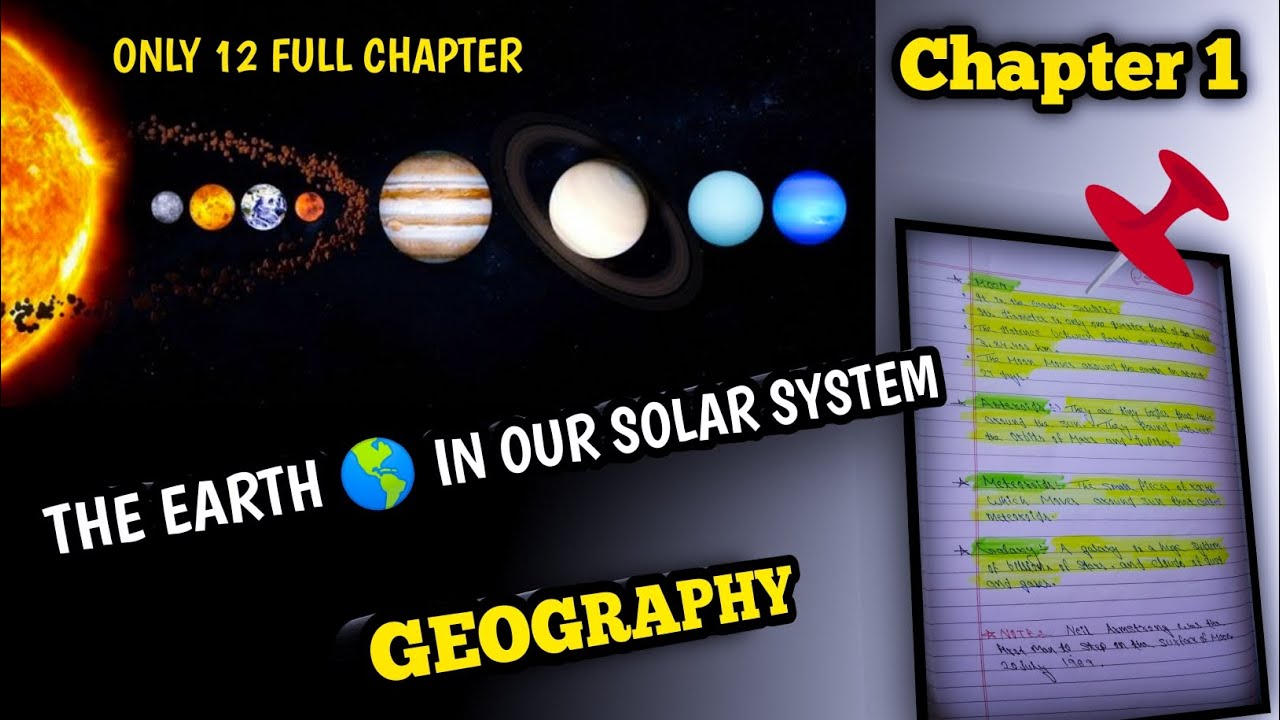 THE EARTH IN OUR SOLAR SYSTEM//CLASS 6.CHAPTER 1//#geography # ...