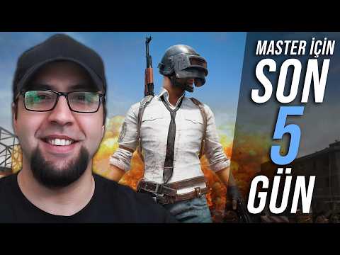 MASTER İÇİN SON 5 GÜN! 🔥🏆 | PUBG Ranked | !kural