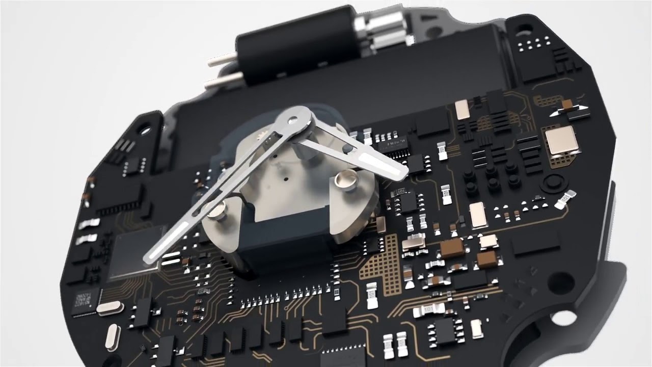 Transparent LED Quartz Dual Display Waterproof Hybrid Smartwatch - YouTube