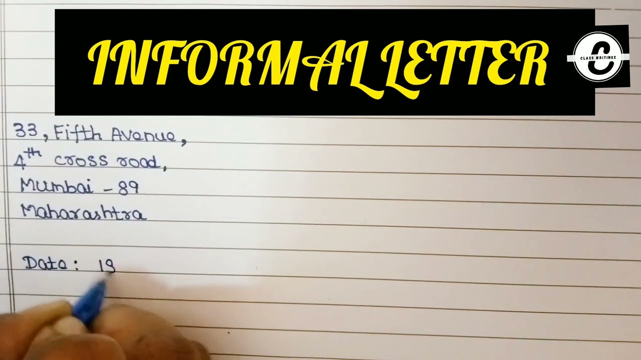 Letter Writing How To Write Letter Informal Letter Writing English Letter Writing How To Write Letter Informal Letter Writing English