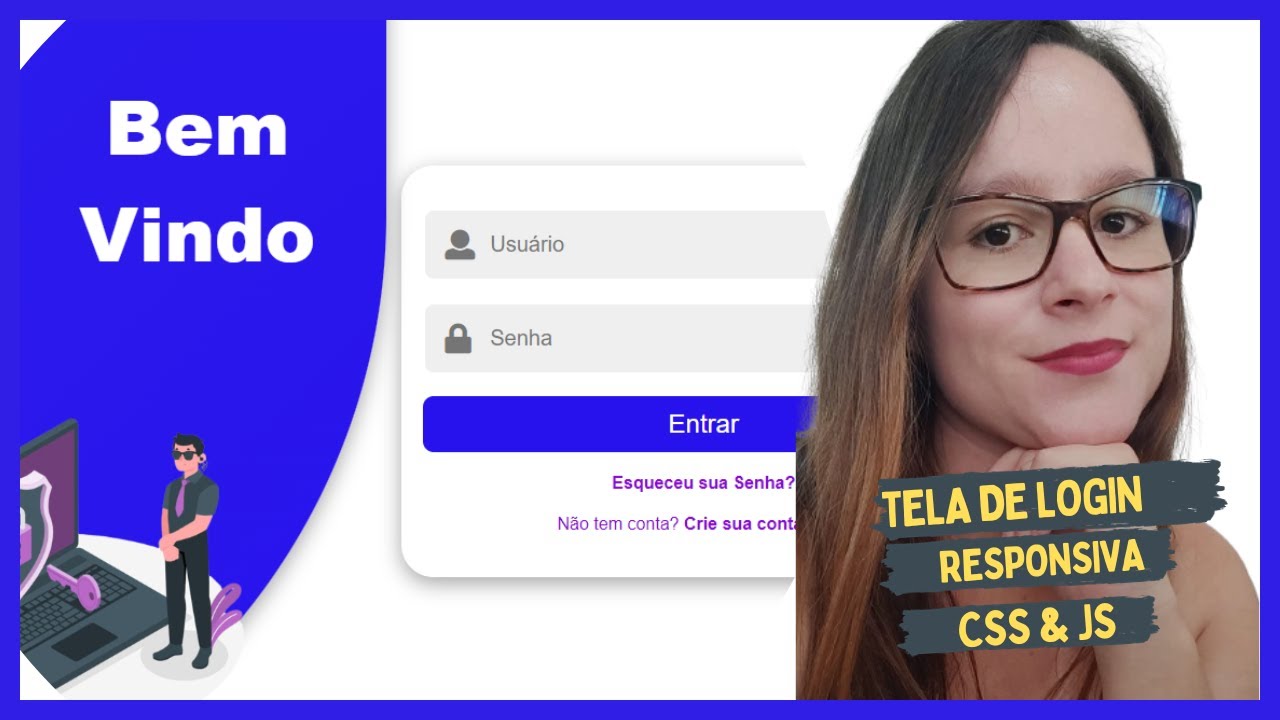Tela De Login Responsiva Com Css E Javascript Animação Com Css E 6 Linhas De Código De Js 9997