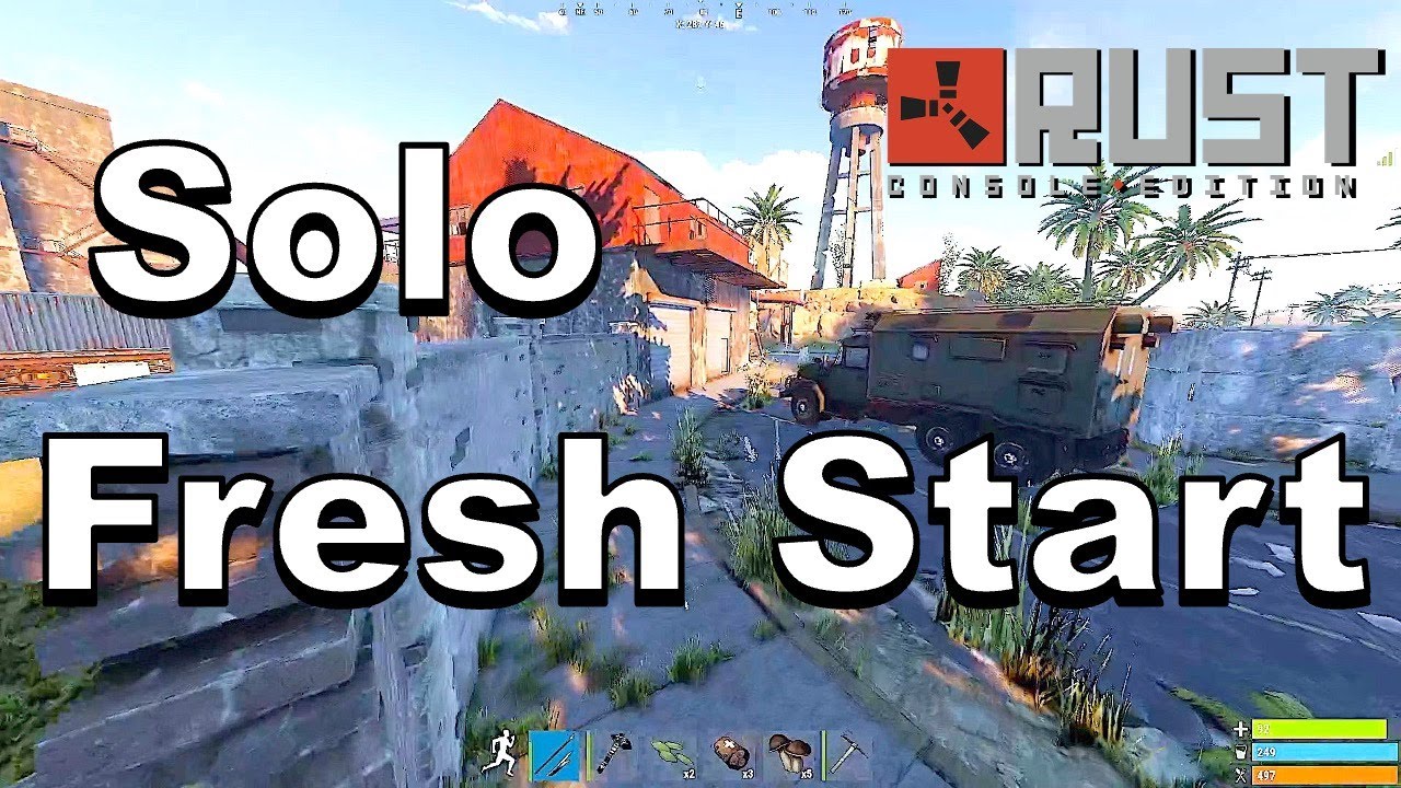 A Solo's Beginning, Getting Started Pt.1 - Rust Console Edition - YouTube