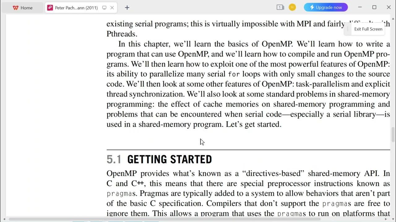 5.1. Bắt đầu, tạo 1 mẫu ,biên dịch và chạy, Lập trình song song bộ nhớ chia sẻ với OpenMP - YouTube