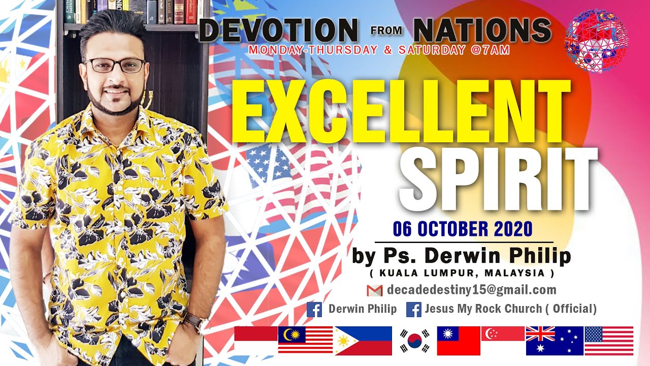 Devotion From Nations | Ps Derwin Philip | Kuala Lumpur Malaysia - YouTube