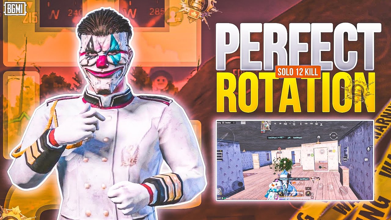 PERFECT ROTATION WITH PERFECT TIMING🔥| SOLO 12 KILL GAMEPLAY🔥| BGMI ...
