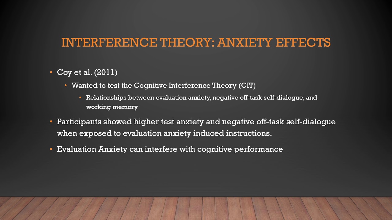 Interference Theory of Memory - YouTube