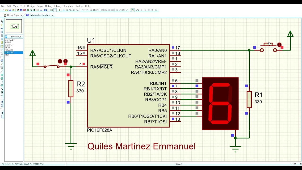 Práctica 6 - Funcionamiento del MCLR en PIC16F628A - Quiles Martínez ...