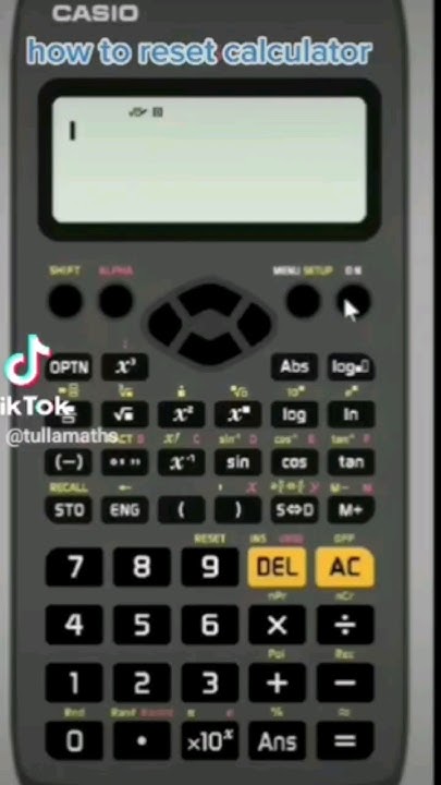 how to reset casio calculator #education #maths #mathematics #casio #casiocalculator #calculator ...
