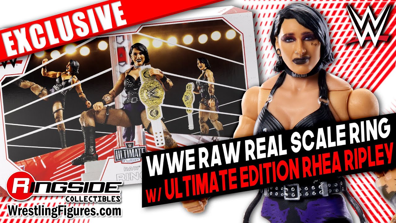 WWE Figure Insider: Mattel WWE RAW Real Scale Ring w/ Rhea Ripley ...