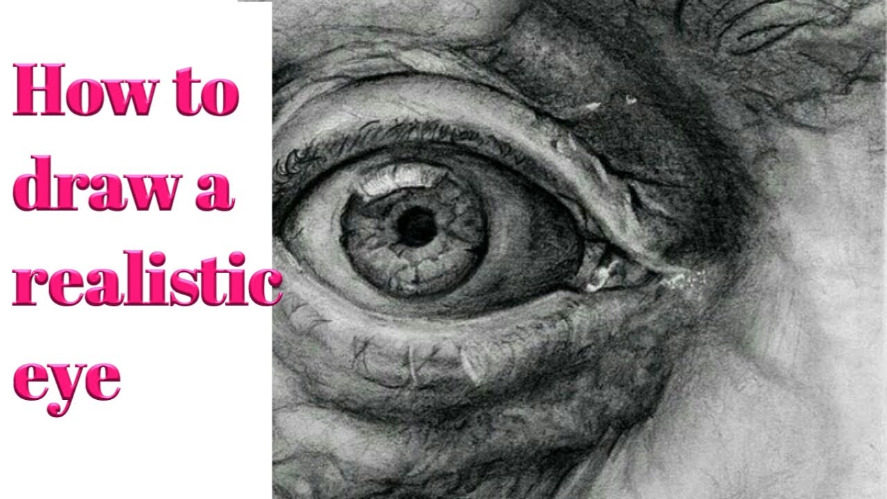 HOW TO DRAW A REALISTIC EYE/ Speed Drawing - YouTube